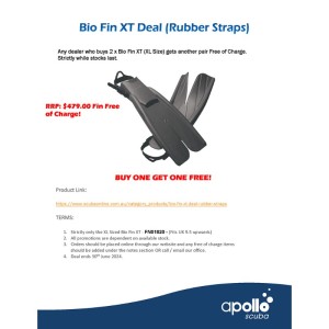 Bio Fin XT Deal (Rubber Straps)